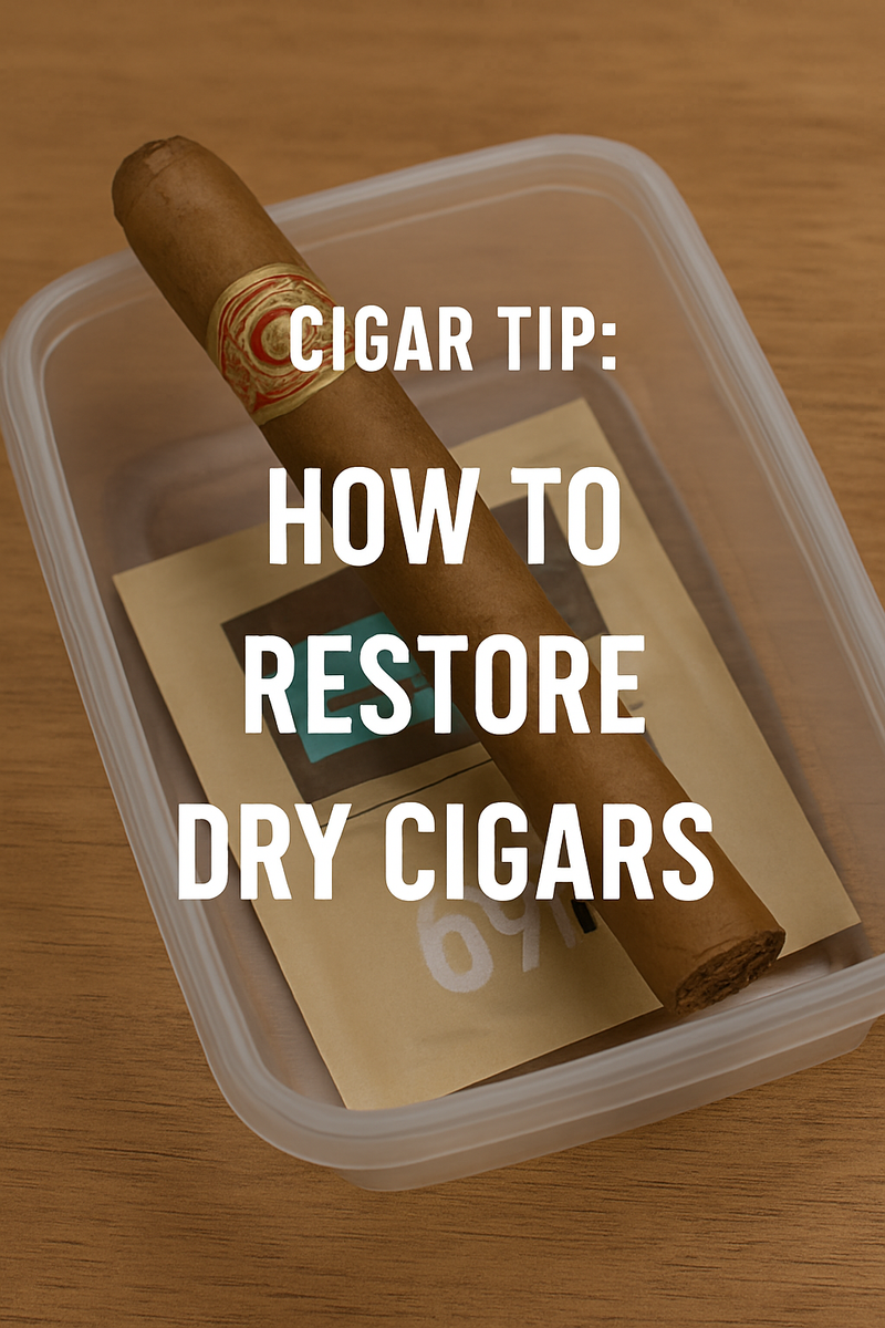 🩺 Cigar Tip: How to Restore Dry Cigars (The Right Way) – Habana Port ...