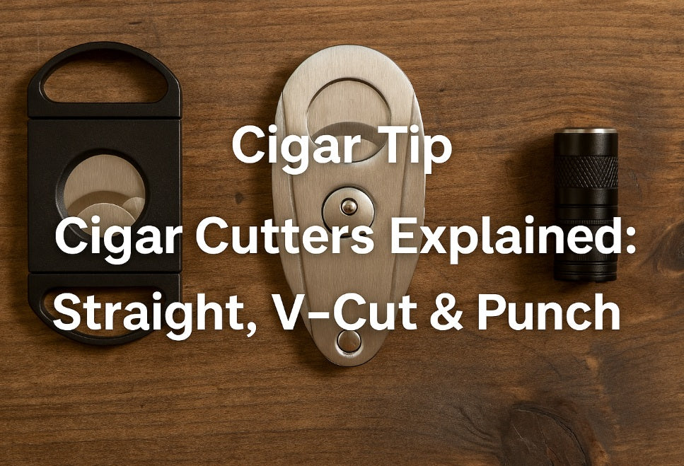 ️ Cigar Tip: Cigar Cutters Explained — Straight, V-Cut, and Punch ...