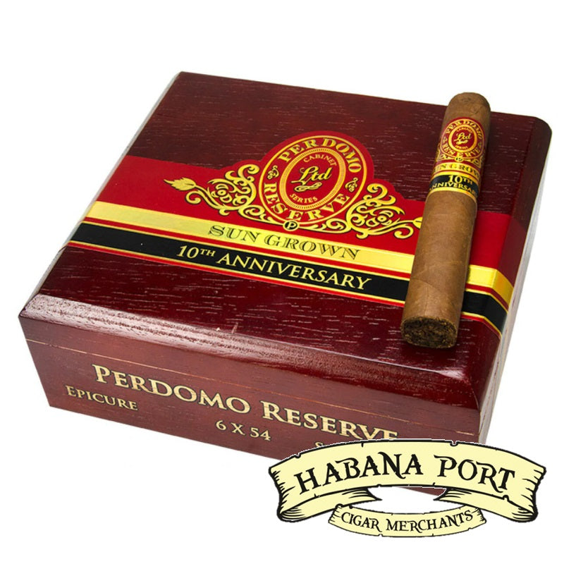 Perdomo 10th Anniversary Sun Grown Epicure 6x54 – Habana Port Cigar ...