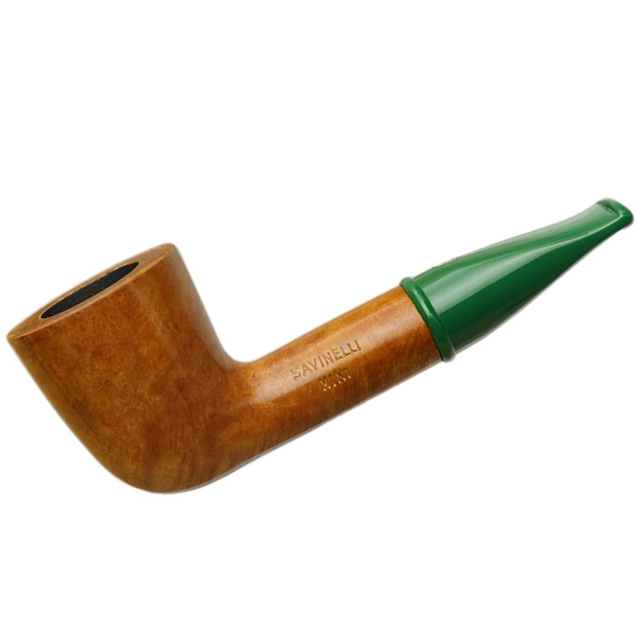 Savinelli Mini Smooth Green Stem 409 (6mm) Pipe – Habana Port Cigar ...